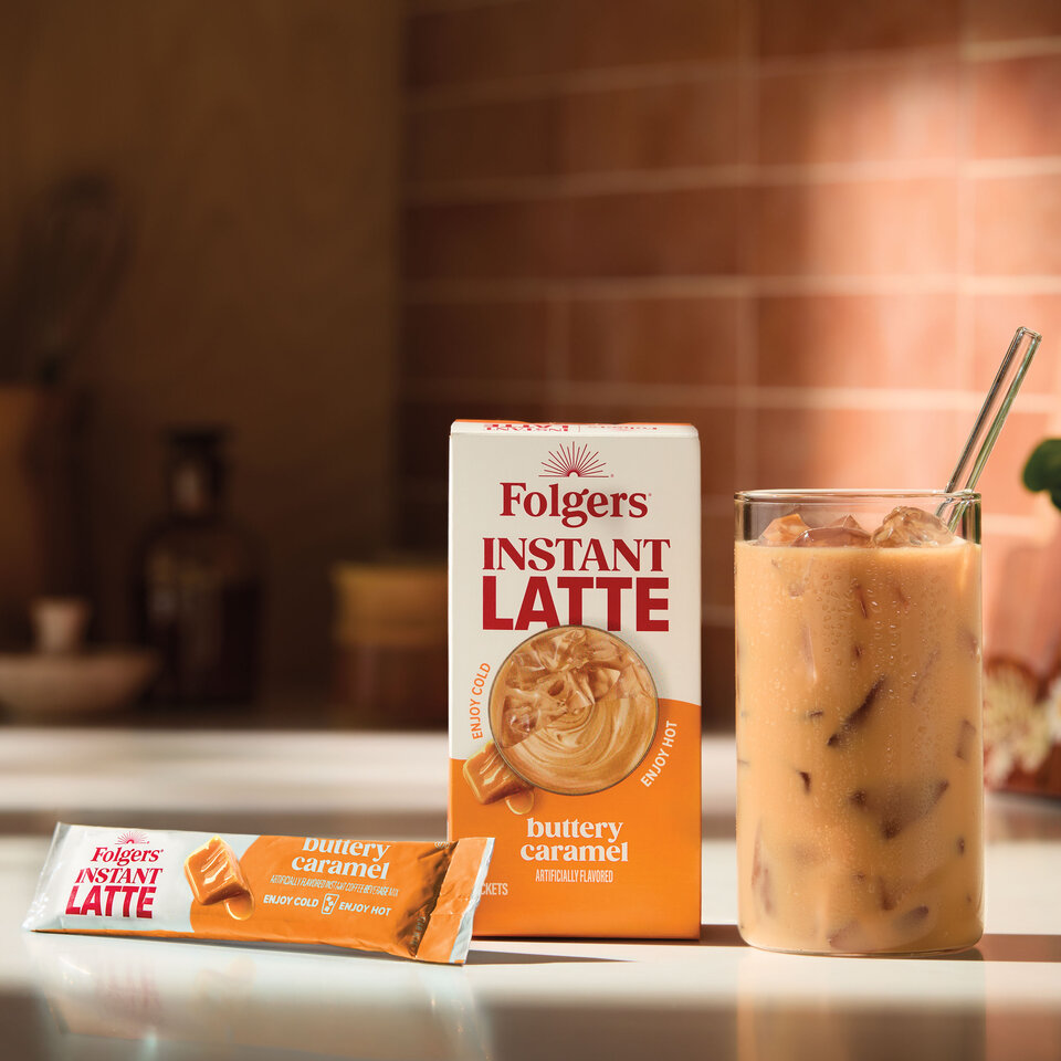 Instant Caramel Iced Latte